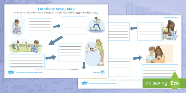 Emotions Story Map - Mental Health and Wellbeing Resources